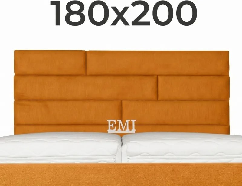 Postel čalouněná AZRA 180x200 cm s úložným prostorem