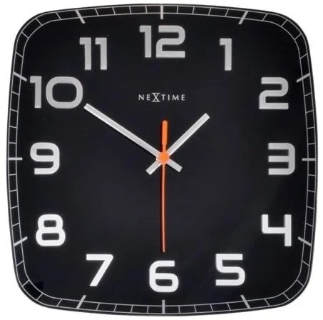 Designové nástěnné hodiny 8816zw nextime classy square 30cm