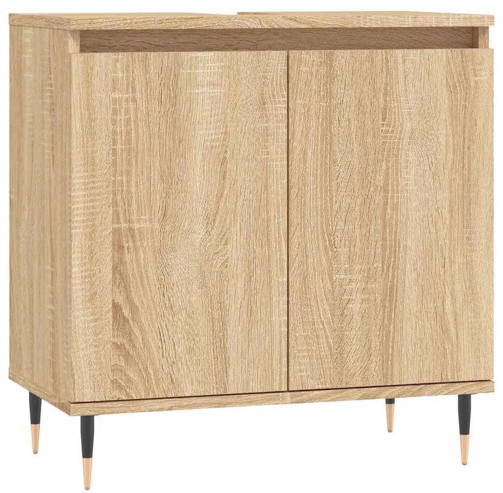 Koupelnová Skříňka Dub Sonoma 58 X 33 X 60 Cm Kompozitní Dřevo