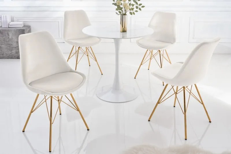 Židle Scandinavia champagne velvet gold/ 42185