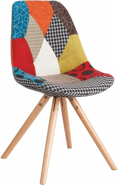 Jídelní židle ve stylovém moderním designu patchwork KIMA TYP 1