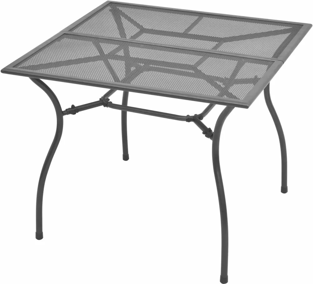 Zahradní jídelní stůl - ocelové pletivo | 90x90x72 cm
