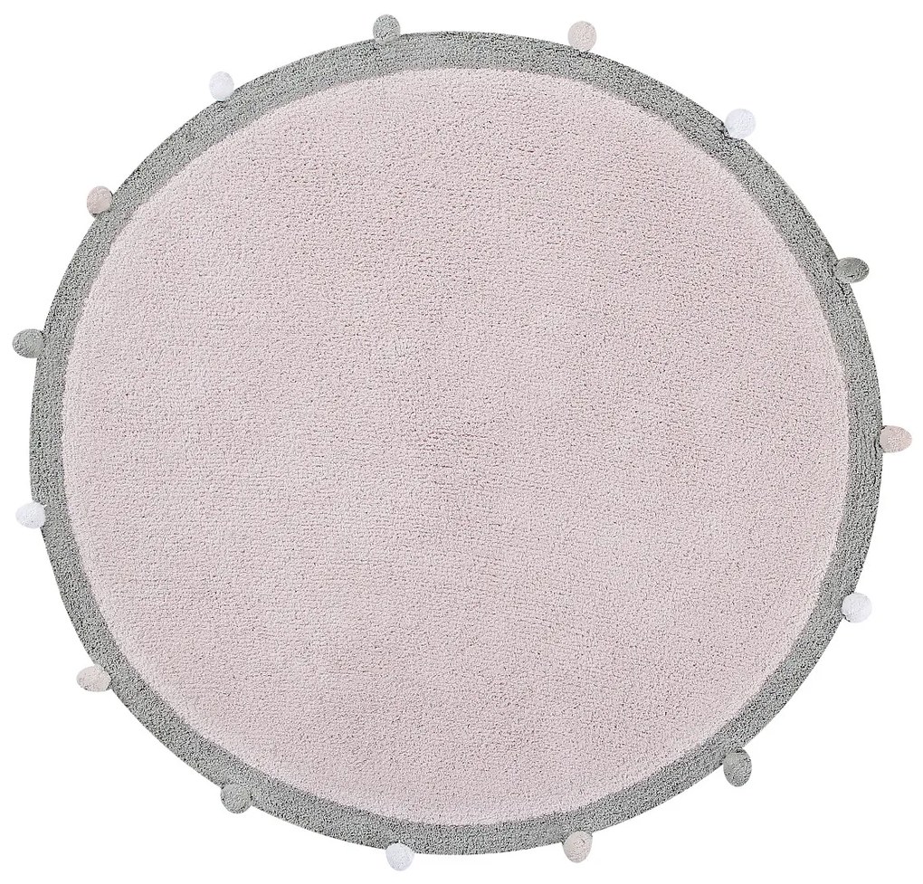 Lorena Canals, Pro zvířata: Pratelný koberec Bubbly Soft Pink kruh, 120x120 (průměr) kruh, růžová, ložnice