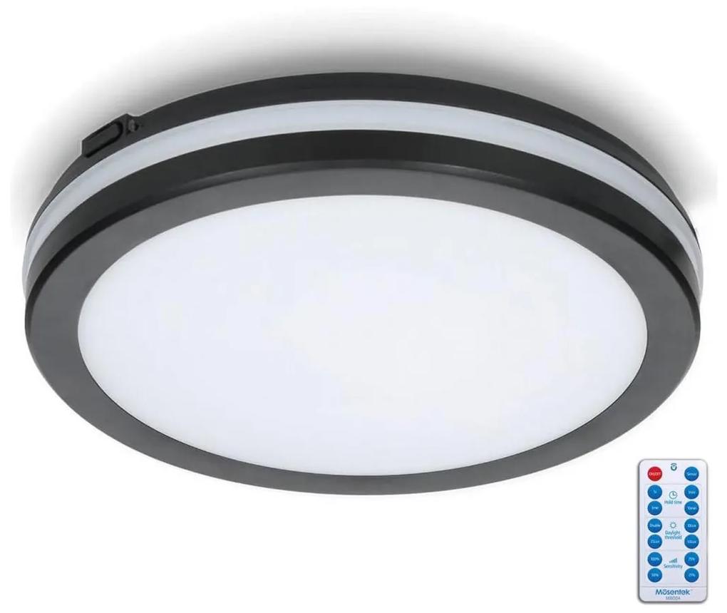 Kobi | LED Koupelnové stropní svítidlo se senzorem LED/24W/230V pr. 30 cm černá + DO | KB0350