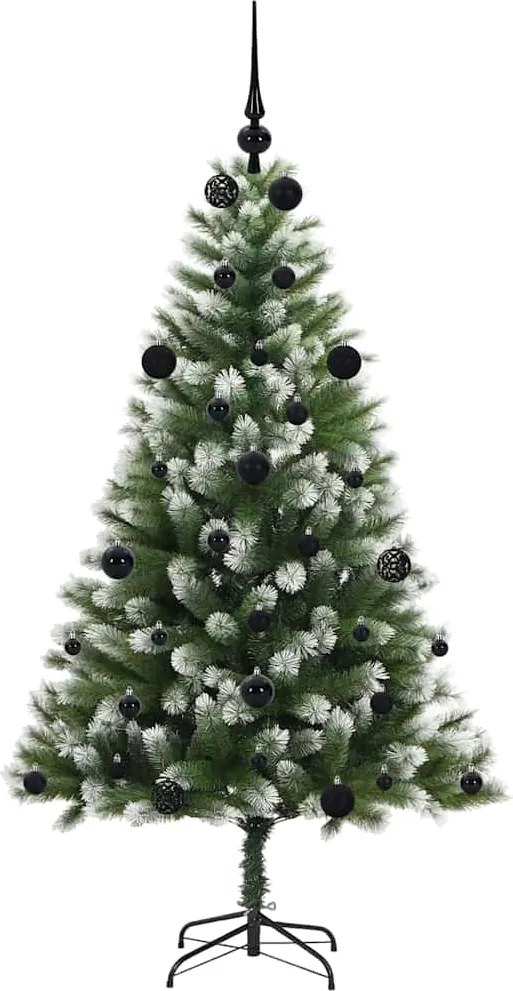 Umělý vánoční stromeček s umělým sněhem 150 LED Teplá bílá 3395434