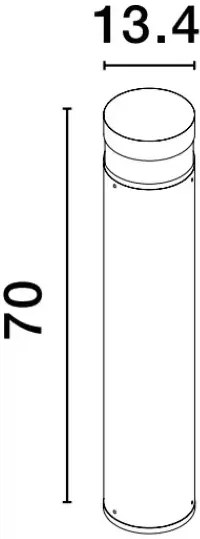 Venkovní LED lampa Tala B 134 černé