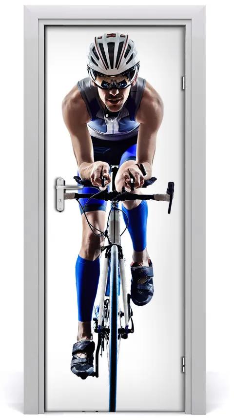 Fototapeta samolepící na dveře sport cyklista 75x205 cm