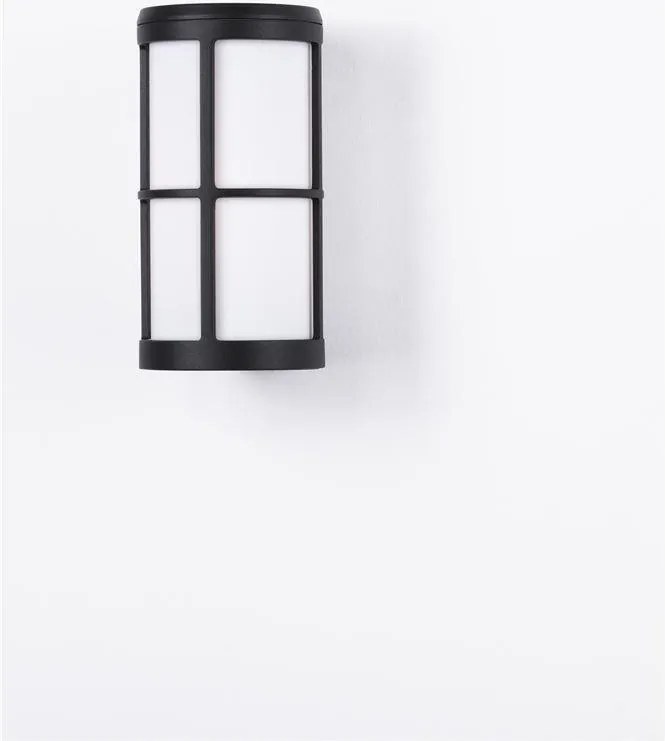 NV 9002851 Venkovní nástěnné svítidlo STONE černý hliník a akryl E27 1x12W 220-240V IP54 bez žárovky - NOVA LUCE