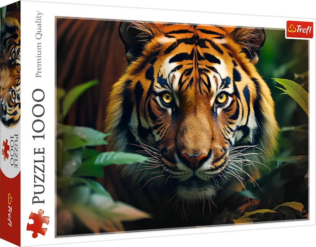 TREFL PUZZLE PREMIUM Divoký tygr 68x48cm skládačka 1000 dílků tr10798