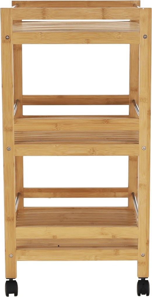 Servírovací vozík, přírodní bambus, NASHY