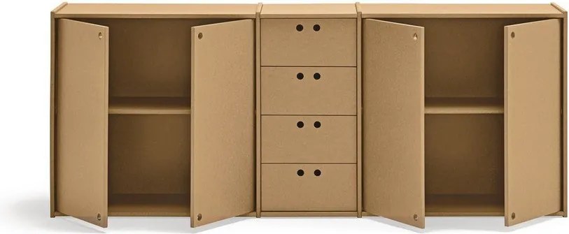 Komoda v přírodní barvě 197x80x40 cm Wally – Teulat