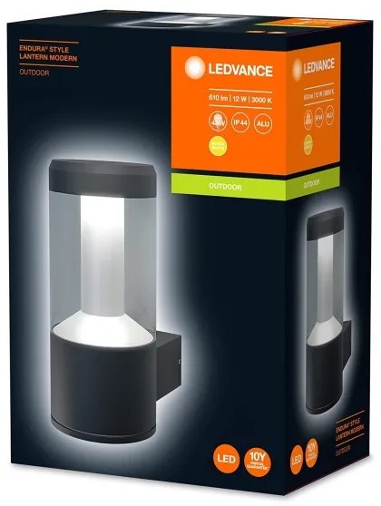 Ledvance - LED Venkovní nástěnné svítidlo LANTERN 1xLED/12W/230V IP44