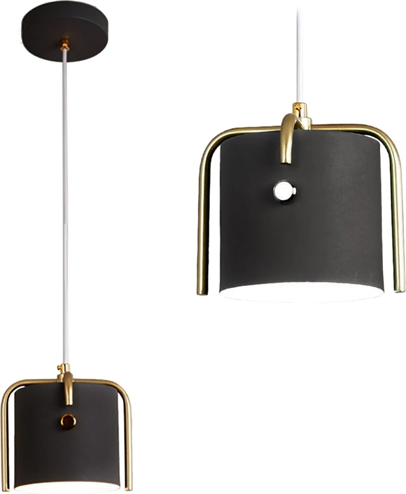 Toolight Toolight, Stropní svítidlo APP934-1CP Elegent Black, černá-zlatá, OSW-03233