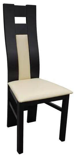Židle JK41B, Barva dřeva: bílá, Potah: ekokůže Soft 010
