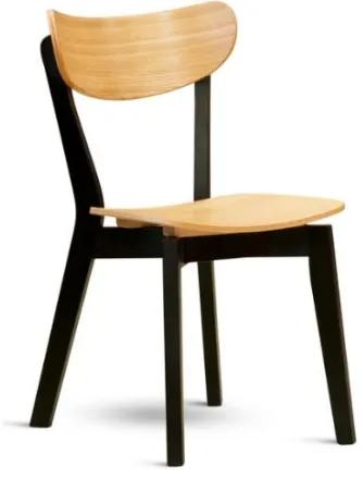 Stima Dřevěná židle NICO Moření Stima Dub - bílá