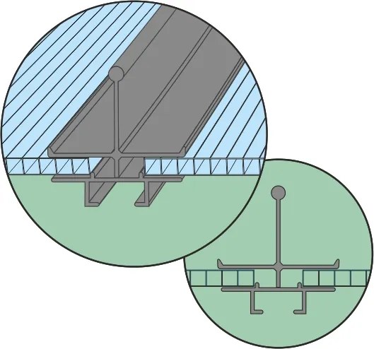 Skleník VITAVIA TARGET 6200 polykarbonát Dekorhome