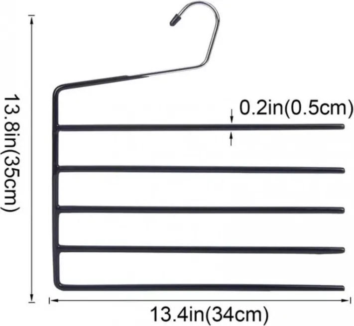Flamenco Mystique Ramínko, držák, háček na kalhoty, šály, 5 párů do šatní skříně, 1 ks U23