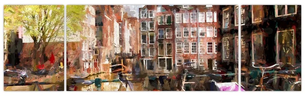 Obraz - Amsterdam (170x50 cm)