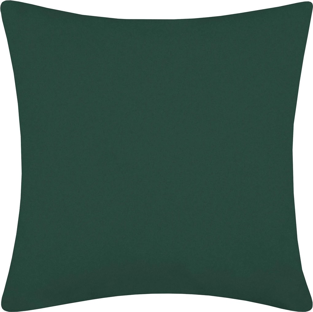 Perkálový bavlněný povlak na polštář Jednobarevný - malachite 2 Velikost: 40 x 40