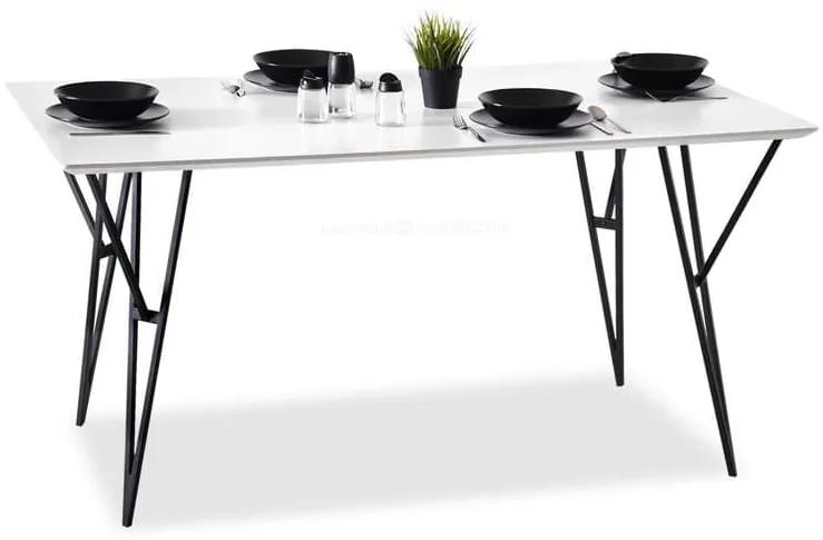 design4life Designový jídelní stůl SITO bílá, černá