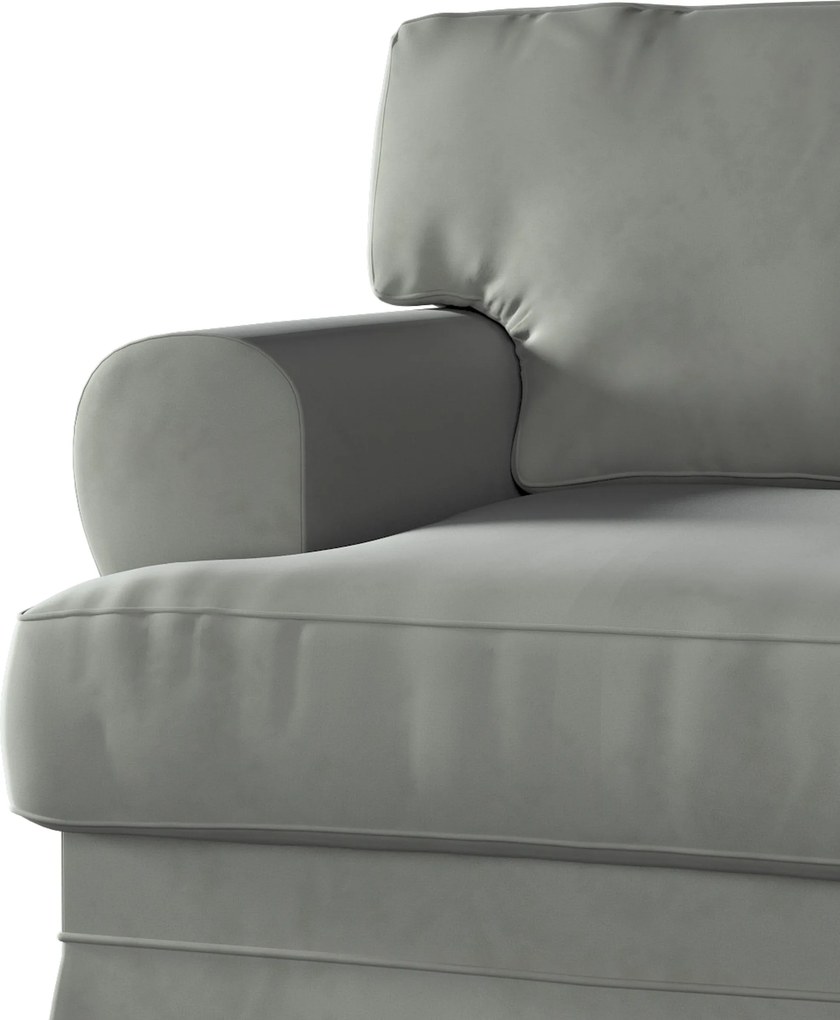 Potah na křeslo IKEA Ekeskog barva šedá látka lesklé, sametová