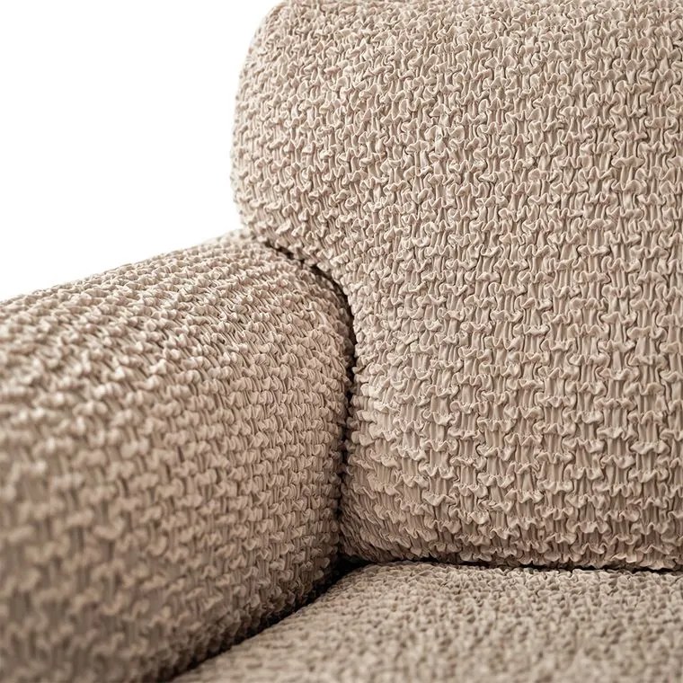 Bielastické potahy MOSAICO béžové křeslo ušák (š. 60 - 110 cm)
