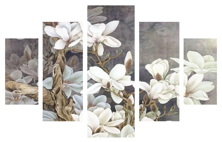 Vícedílný obraz White Blossom, 92 x 56 cm