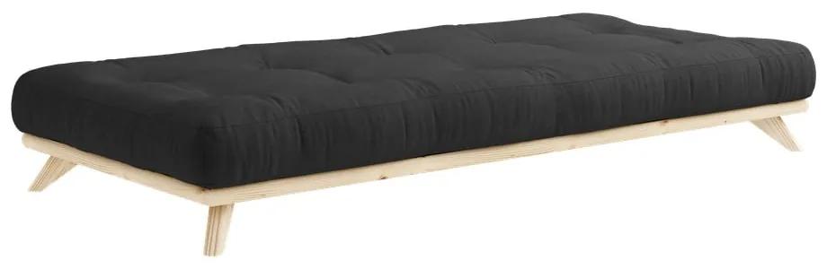 Jednolůžková postel z masivního borovicového dřeva s matrací Karup Design Comfort, 90 x 200 cm