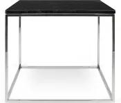 Tone Hone Konferenční stolek Rafel MRAMOR 50 cm (Černý mramor, chrom. nohy)