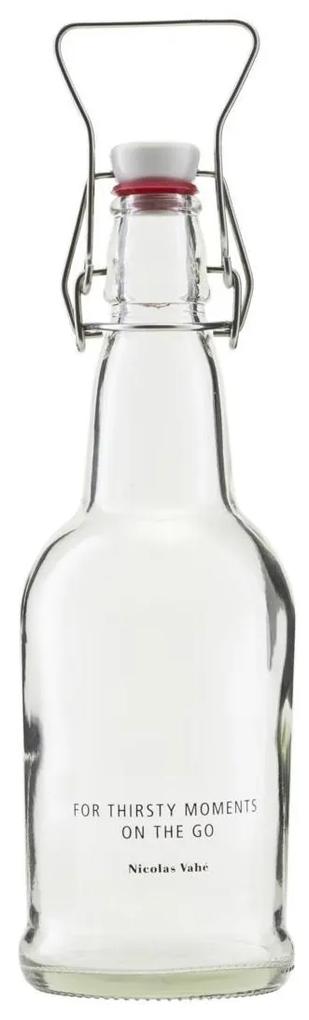 Nicolas Vahé Skleněná lahev s klipem 480 ml - čirá, čirá barva, sklo