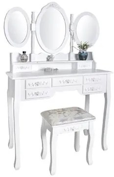 Malatec, 4644 Toaletní stolek se stoličkou a zrcadlem