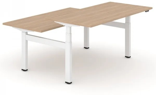 NARBUTAS - Elektricky stavitelný dvoumístný stůl MOTION 160x168 - 2 segmentová podnož