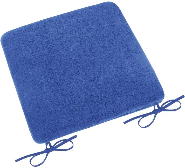 Bellatex Sedák hladký Korall micro Modrá 40x40 cm