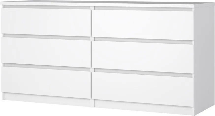 Bílá komoda 154x76x50 cm Naia – Tvilum