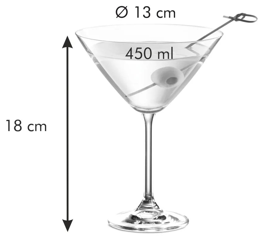 TESCOMA Sklenice na martini CHARLIE 450 ml