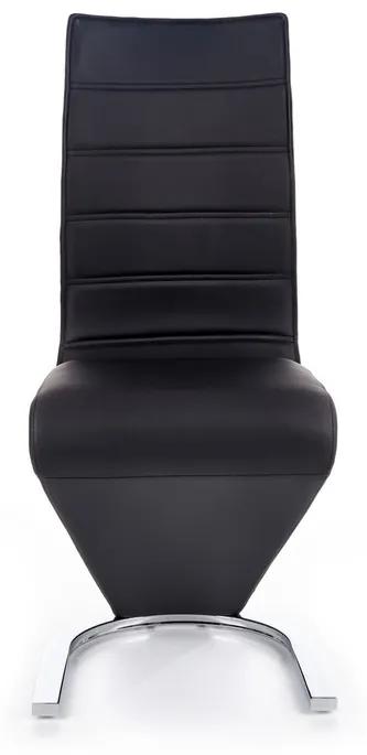 Jídelní židle FERNANDO –⁠ PU kůže, černá