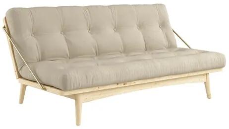 sofa FOLK by Karup - 68*190 cm natural (přírodní) + futon beige 747