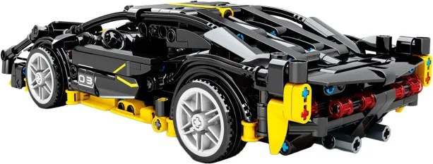 Stavebnice auta SUPERCAR No.J2011 černá - 589 dílků