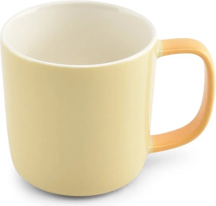Světle žlutý hrnek z kostního porcelánu 370 ml Mae – ONA