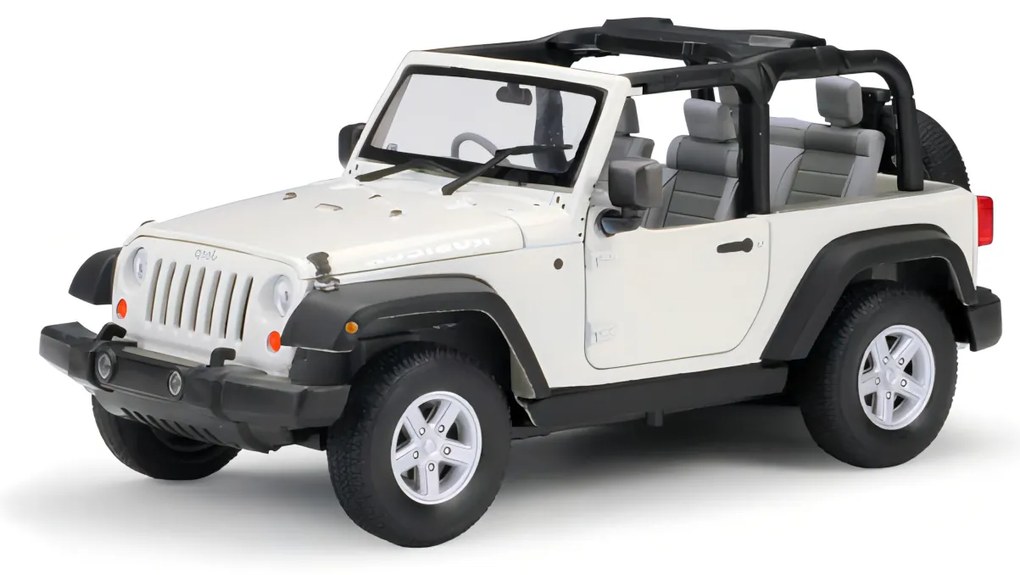 Welly Jeep Wrangler Rubicon (convertible) bílý