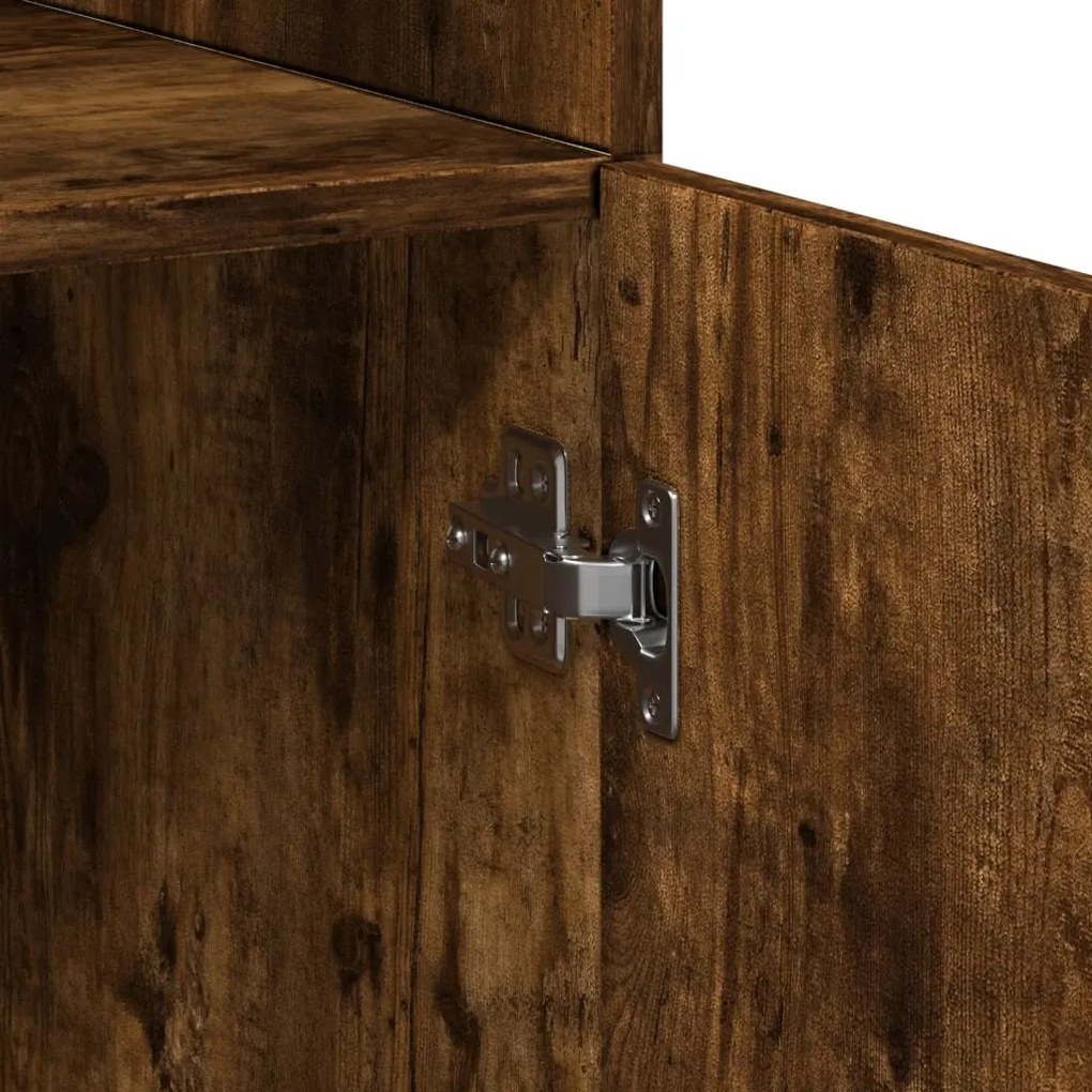 Skříň highboard kouřový dub 80 x 42,5 x 185 cm kompozitní dřevo 3281382