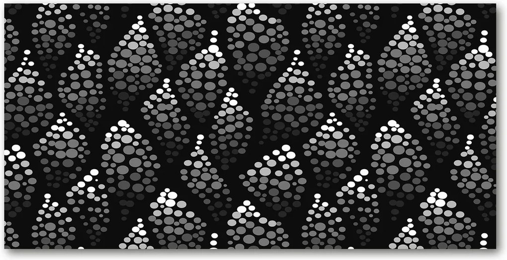 Foto obraz akrylový Černobílé tečky