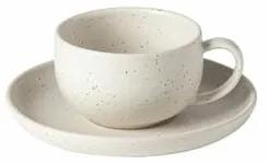 Casafina CASAFINA Šálek na čaj s podšálkem 0,2L, PACIFICA, bílá (vanilka)