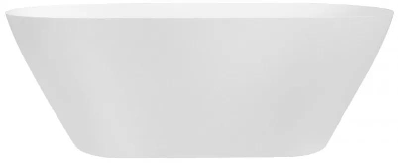 BESCO Volně stojící vana MOYA bílá lesklá Barva - Bílá lesklá, Barva sifonu - Chrom, Rozměr vany - 160 × 68 cm VANMOYA160C