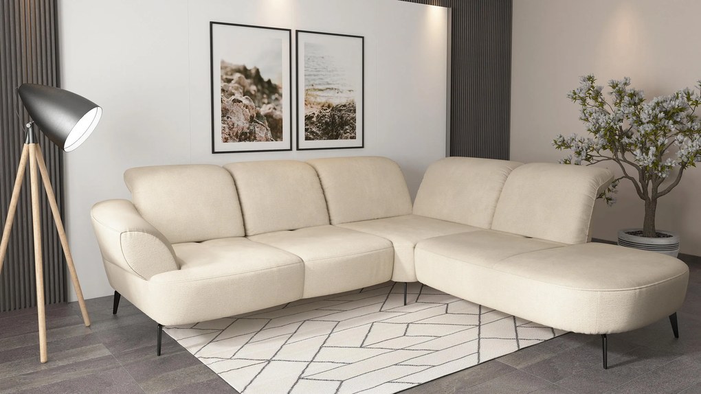 XXXLutz ROHOVÁ SEDAČKA, textil, pískové barvy Sit & More - Sedací soupravy - 00014401321H