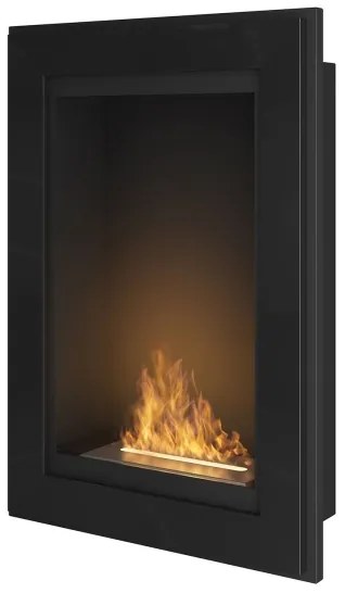 InFire - Vestavěný BIO krb 79x55 cm 3kW černá