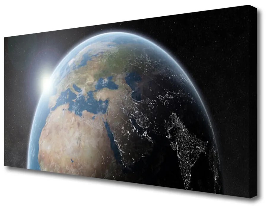 Obraz na plátně Planeta Země Vesmír 100x50 cm