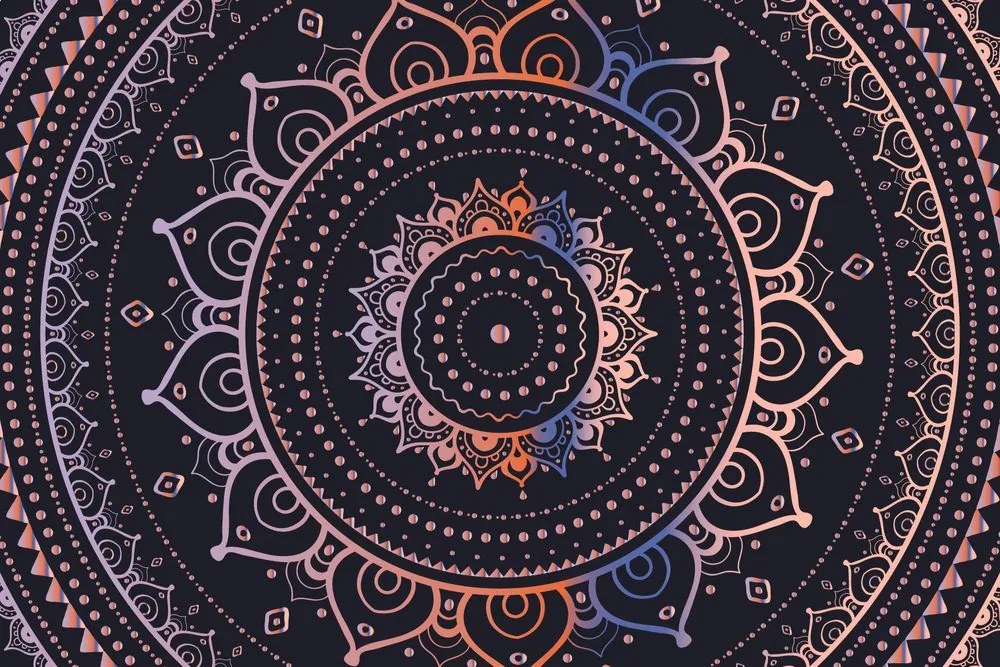 Tapeta barevná Mandala