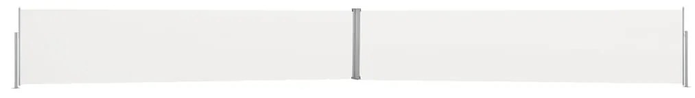 Zatahovací boční markýza / zástěna 140 x 1200 cm krémová,  313388