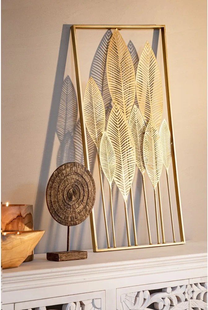 Kovová nástěnná dekorace 52,5x95 cm Adhira – Bizzotto